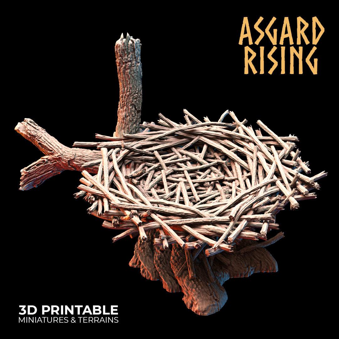 3D Printed Asgard Rising Griffin Nest Set - 32mm D&D – 3D Printing Boss